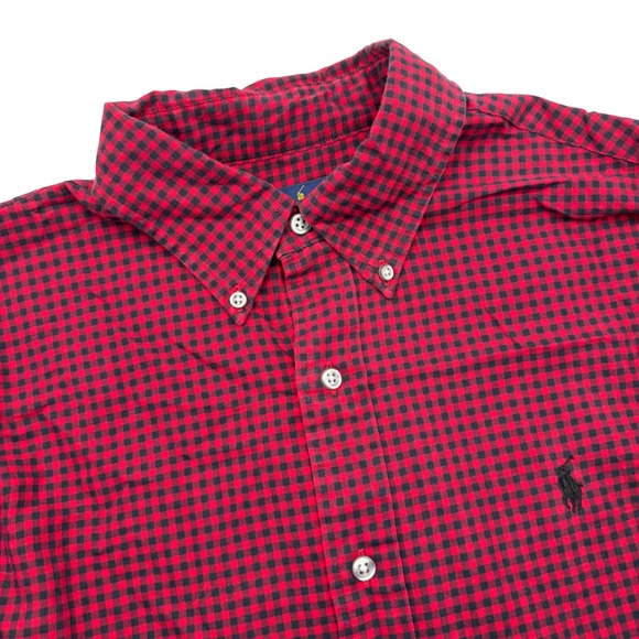 Polo Ralph Lauren | Shirts | Polo Ralph Lauren Mens Medium Red Black ...